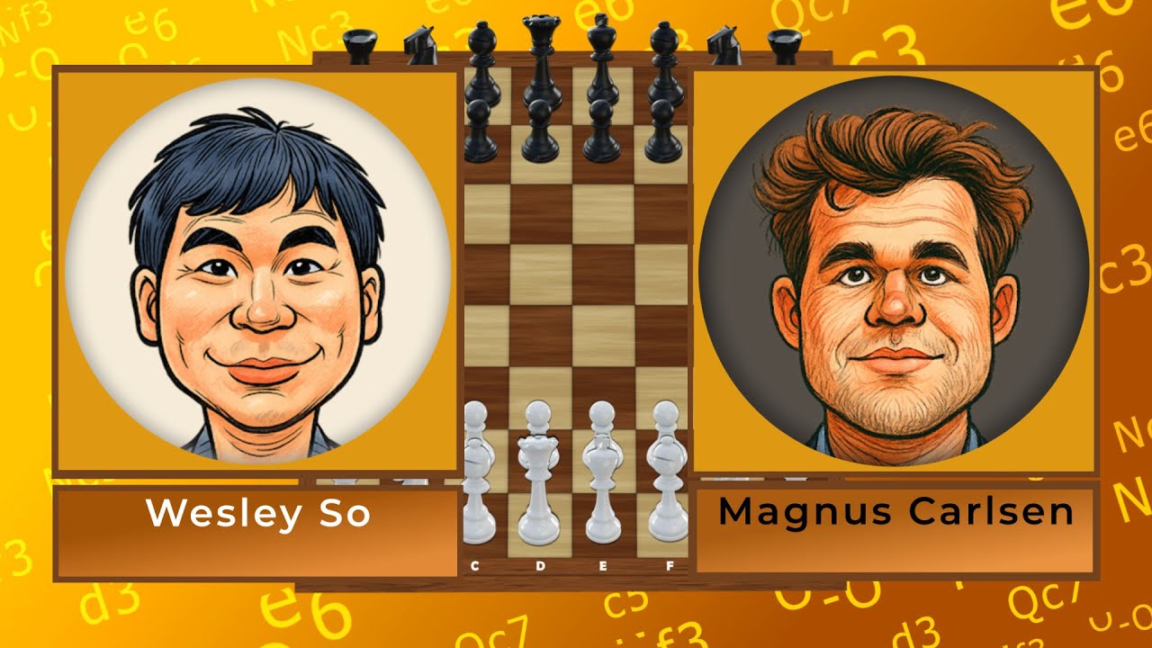 Wesley So 🤝 Magnus Carlsen - Round Robin Stage 2023 #chessgame - YouTube