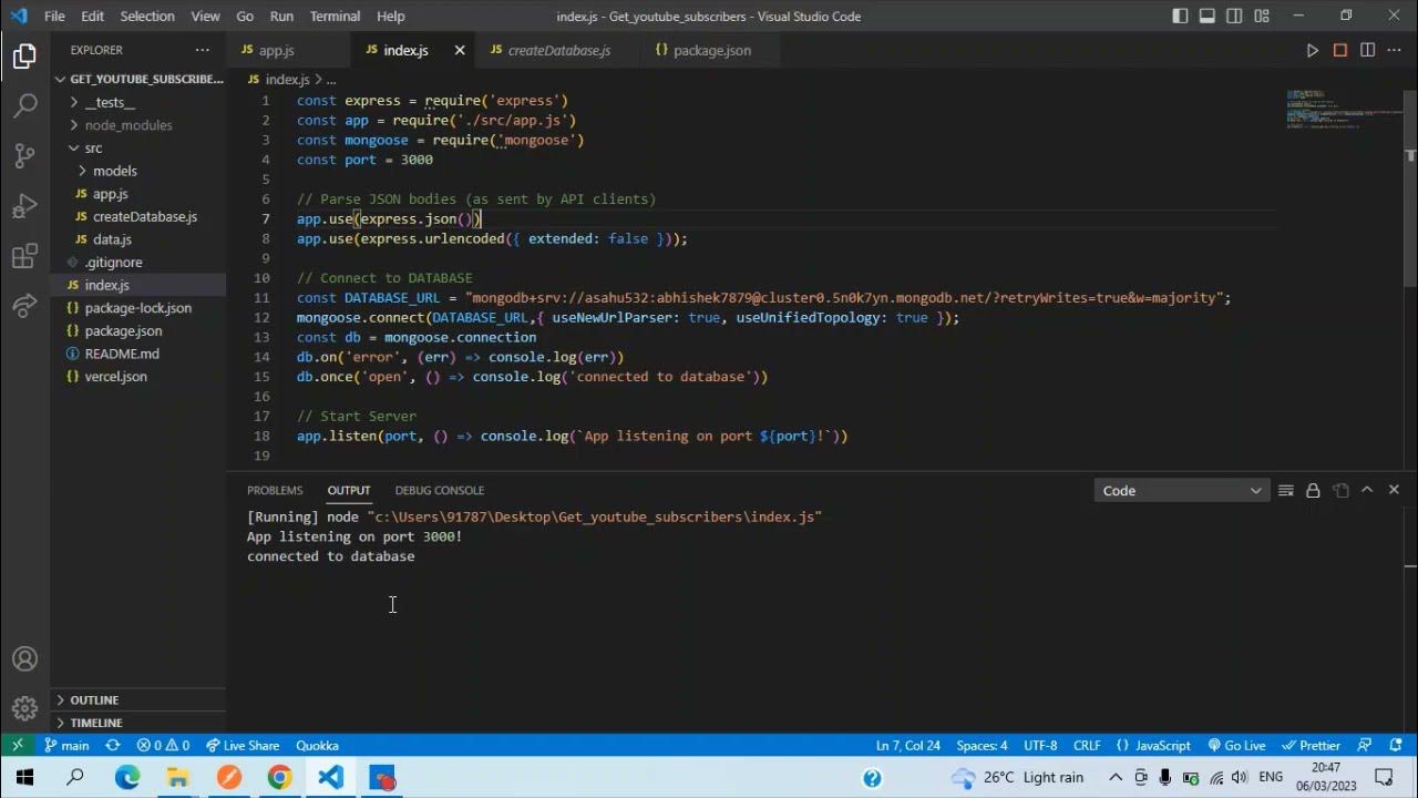 Almabetter Backend Project Get Youtube Subscribers Youtube