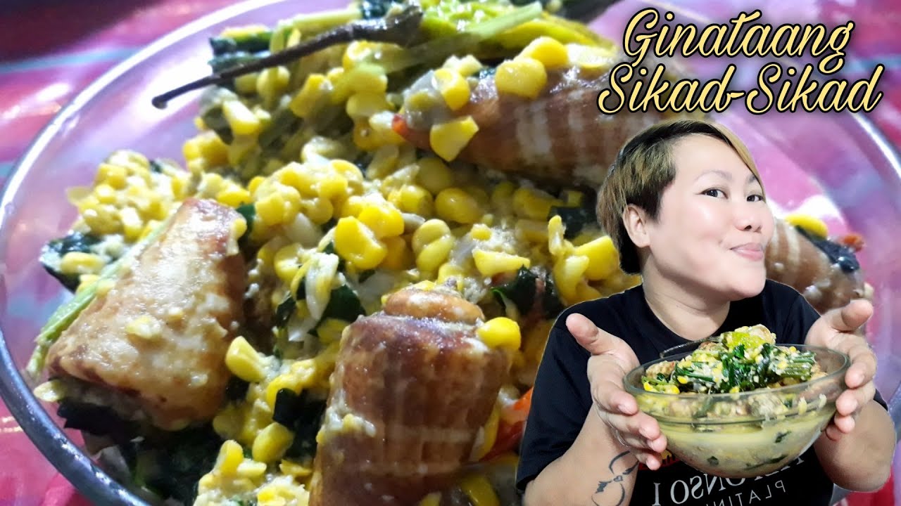 GINATAANG SIKAD-SIKAD NA MAY MAIS | CREAMY JUMPING SHELL WITH CORN ...