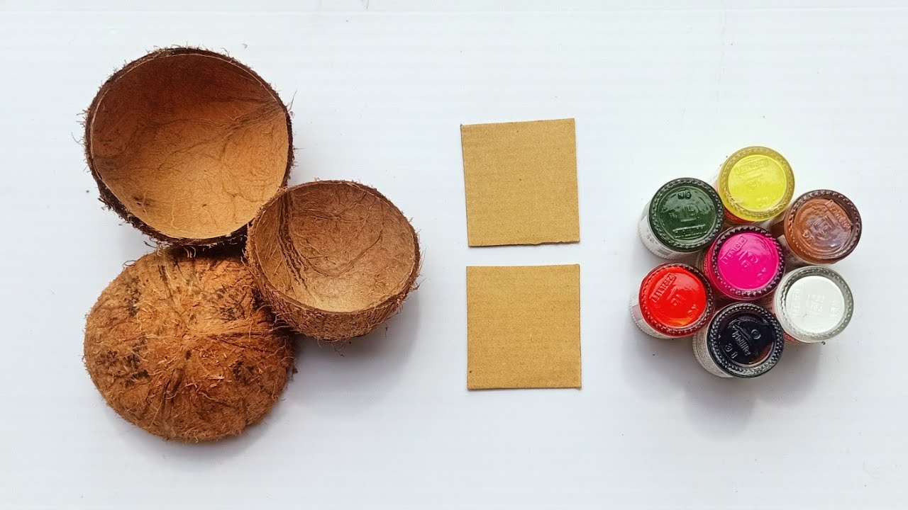 Coconut Shell Reuse Idea l Waste Reuse Idea l Home Decor l Archana Dev ...