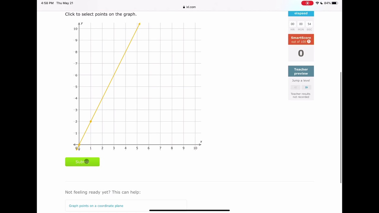 Graphing Proportional Lines on IXL - YouTube
