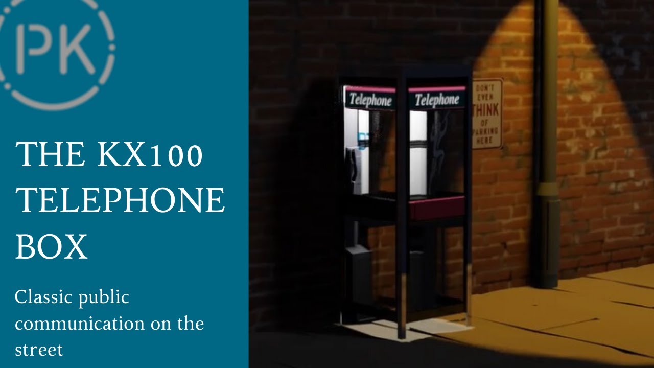 The KX100 Telephone Box: classic public communication on the street ...