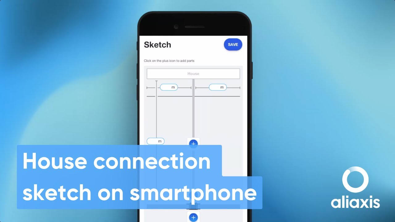 House connection sketch directly on your smartphone with WorkFlow - YouTube