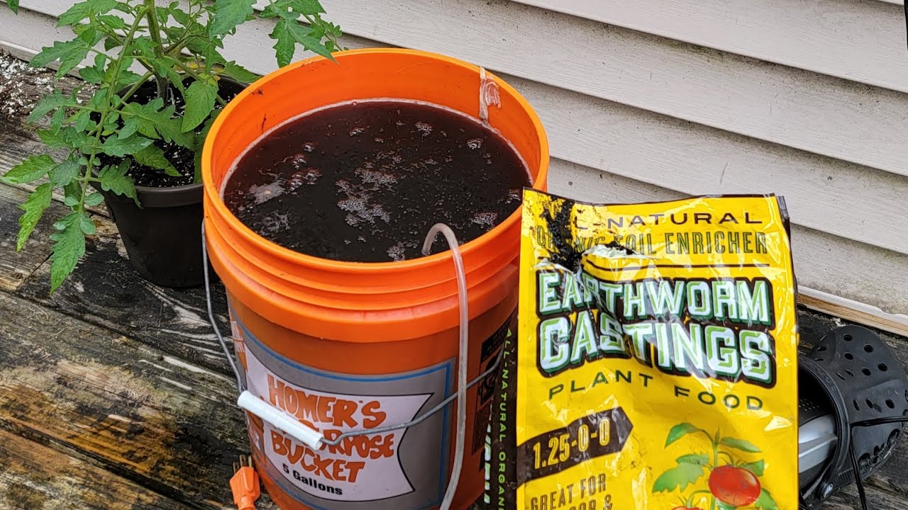 let's make some aerated earthworm casting compost tea - YouTube