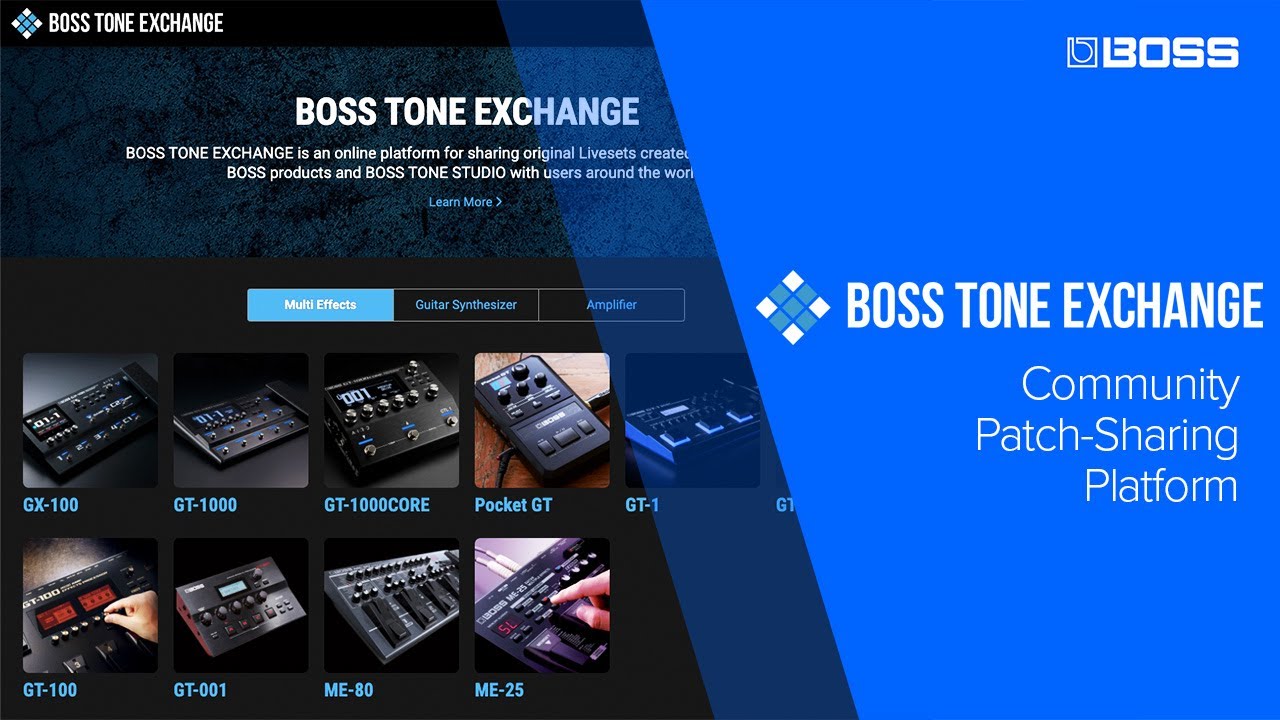 BOSS Tone Exchange Overview - Community Patch-Sharing Platform | BOSS ...