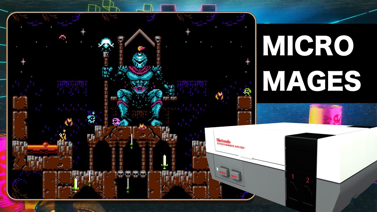 Micro Mages: A Magia dos 8 Bits | Gameplay no Nintendinho - YouTube