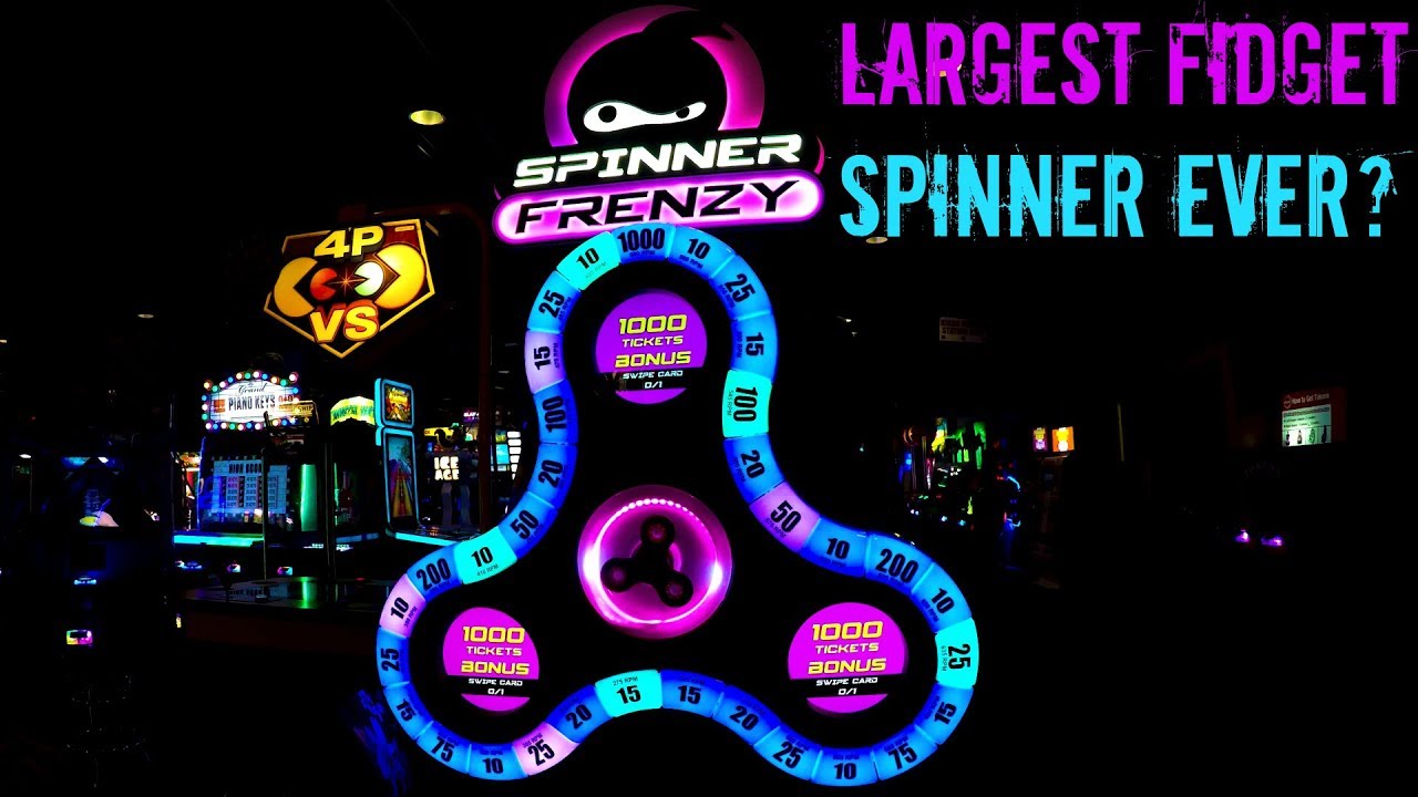 World's Largest Electronic Fidget Spinner Game? - YouTube