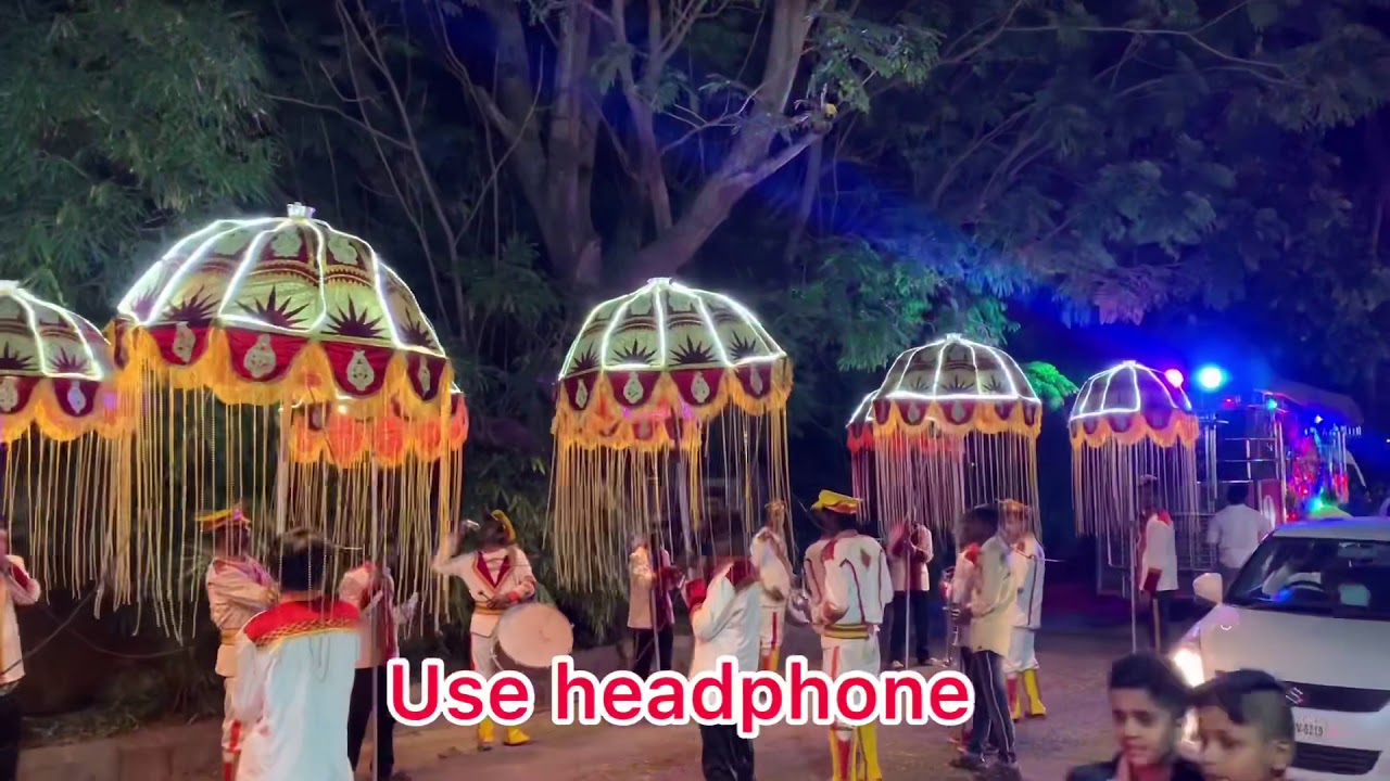 Raga lawns. Baggi+LED light chatri +Disco light band| पुणे बॅन्ड । A.k ...