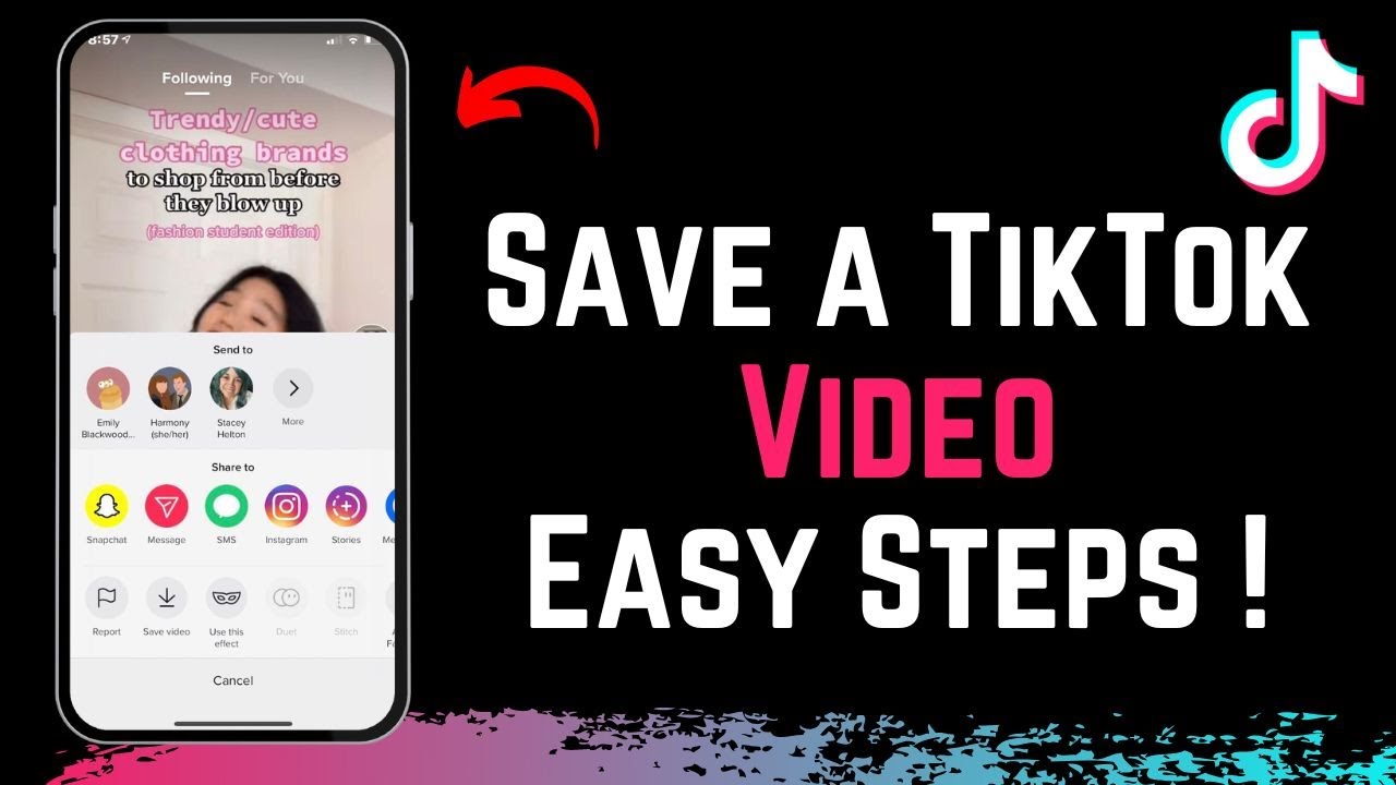 How to Save a TikTok Video - YouTube