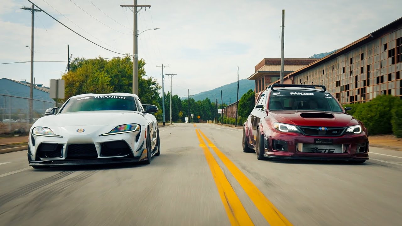 800HP Subaru STi x MK5 Supra [4K] - YouTube