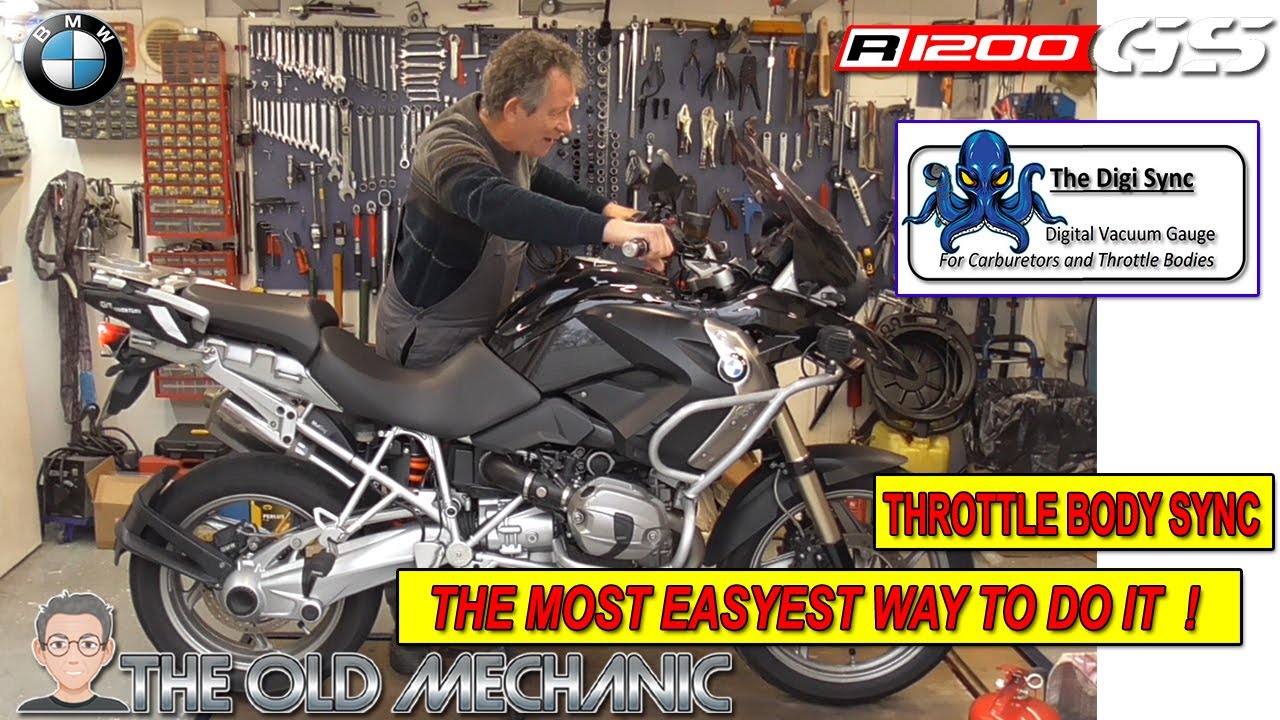 🏍️ 👨‍🔧How to Sync Throttle Bodies on a BMW R1200GS 🔺The Digi Sync 🔺 The ...