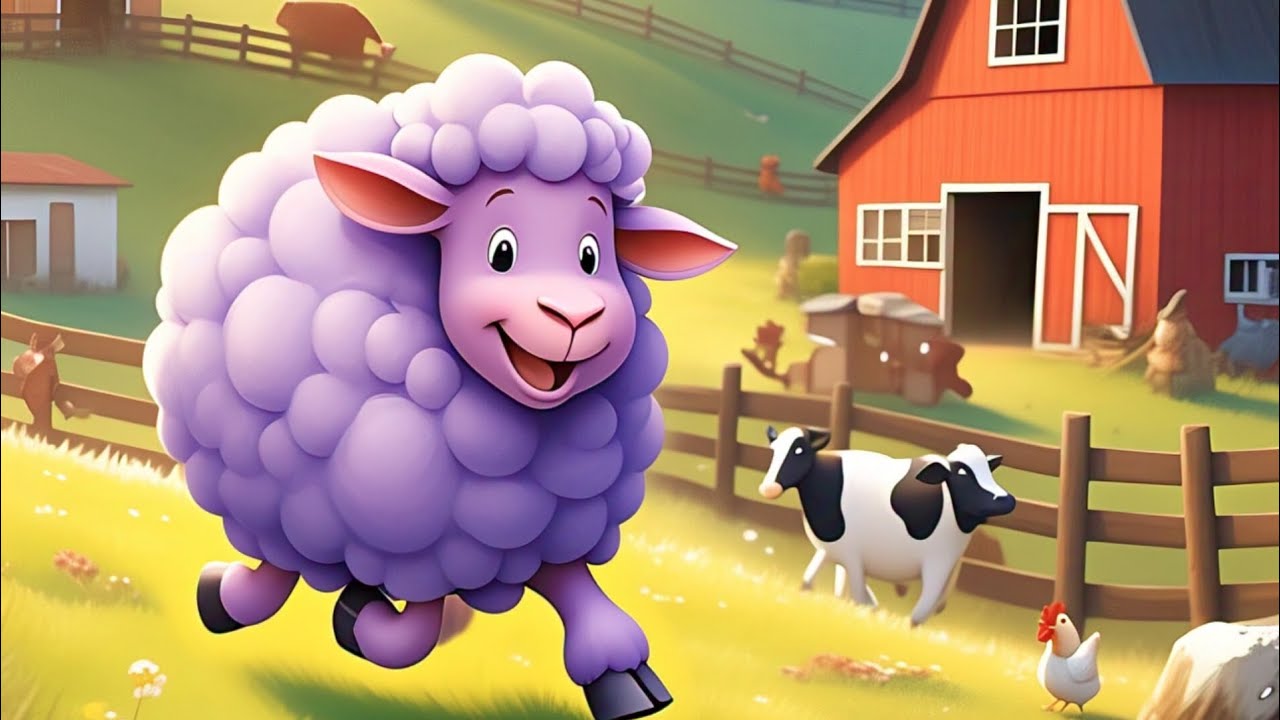 Baa Baa colourful sheep / A colourful nursery rhyme for kids/ ABC ...