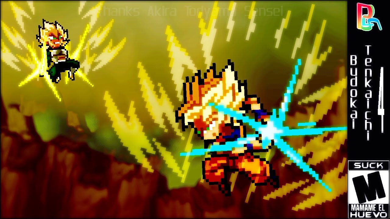 Goku vs Vegeta | Dragon Ball | Sprite Animation Battle of the strongest ...