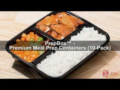 PrepBox™ - Premium Meal Prep Containers (10-Pack) - YouTube
