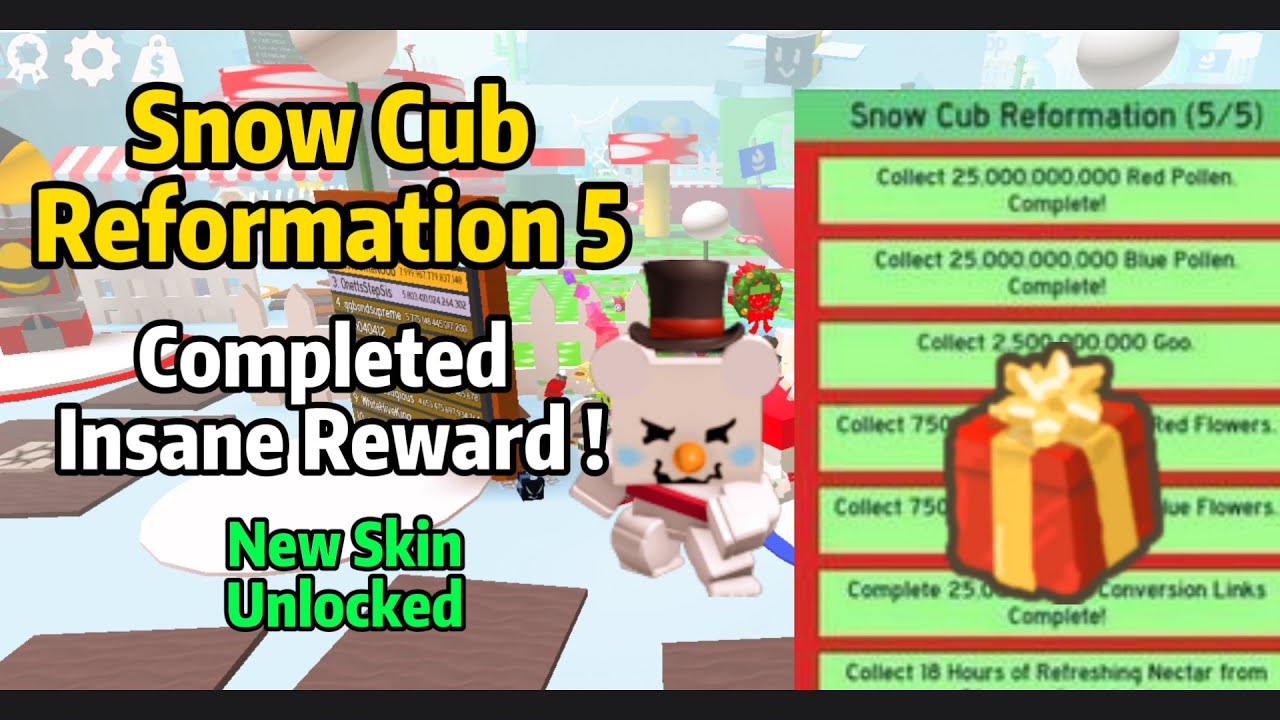 Snow Cub Reformation 5 Completed !-Insane Reward New Skin Unlocked ! l ...