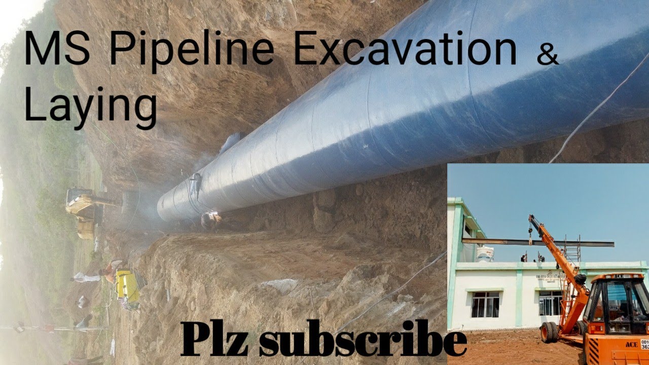 MS Pipeline Excavation and Laying with CAT 320 Earthmovers ...