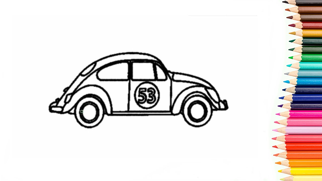 COMO DESENHAR UM FUSCA - YouTube