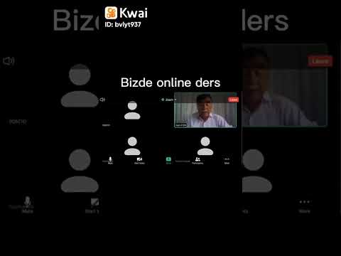 Onlarda online ders--- Bizde online ders