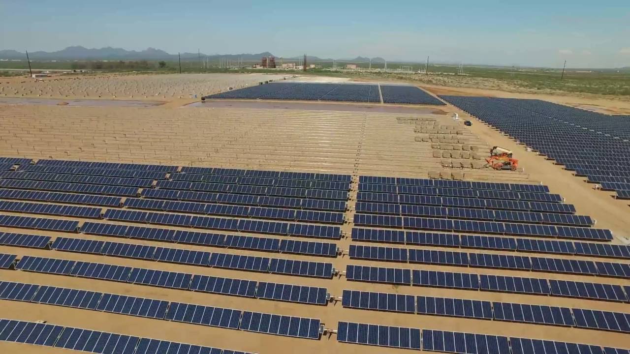 Red Rock Solar Plant Construction - Update #4 - YouTube