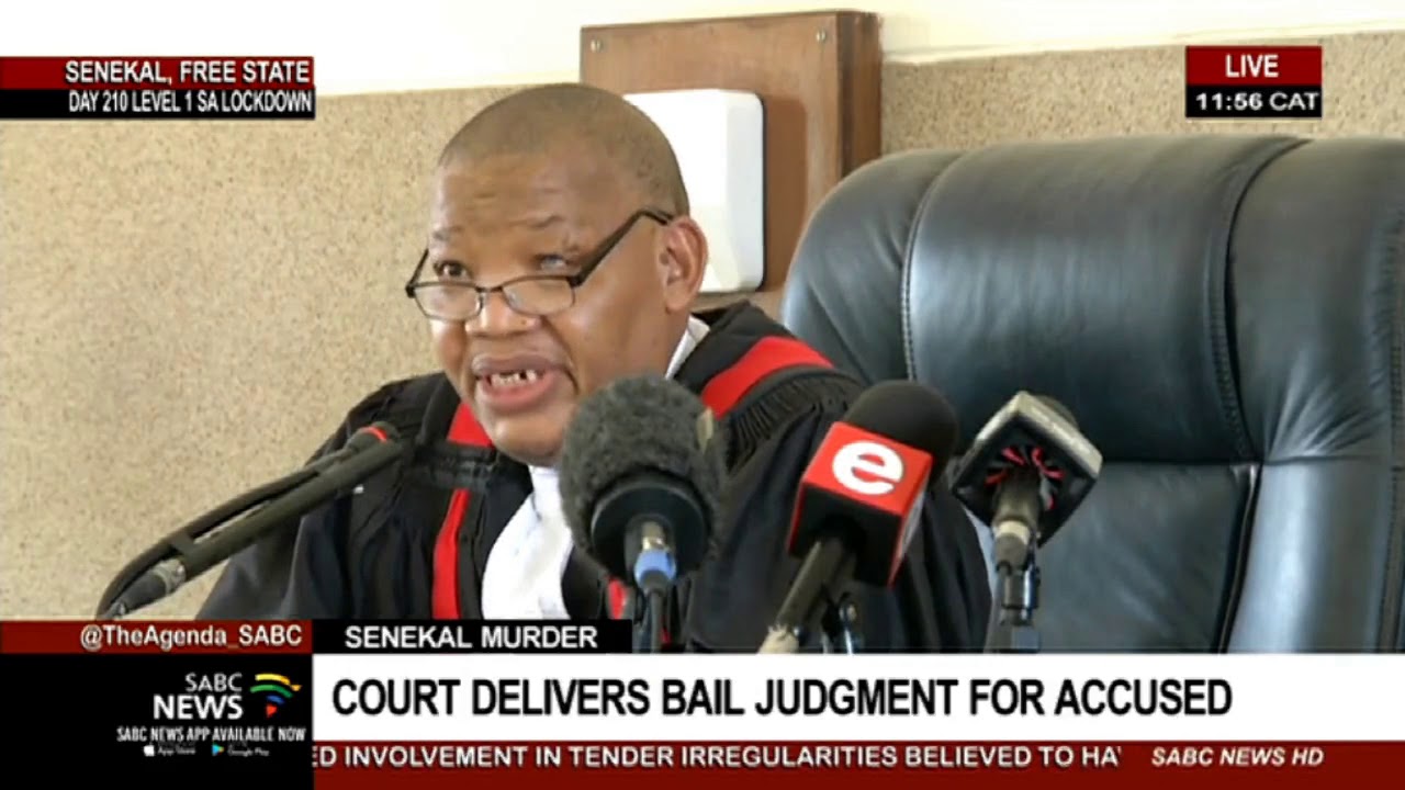 Senekal murder | Court delivers bail judgment for accused - YouTube