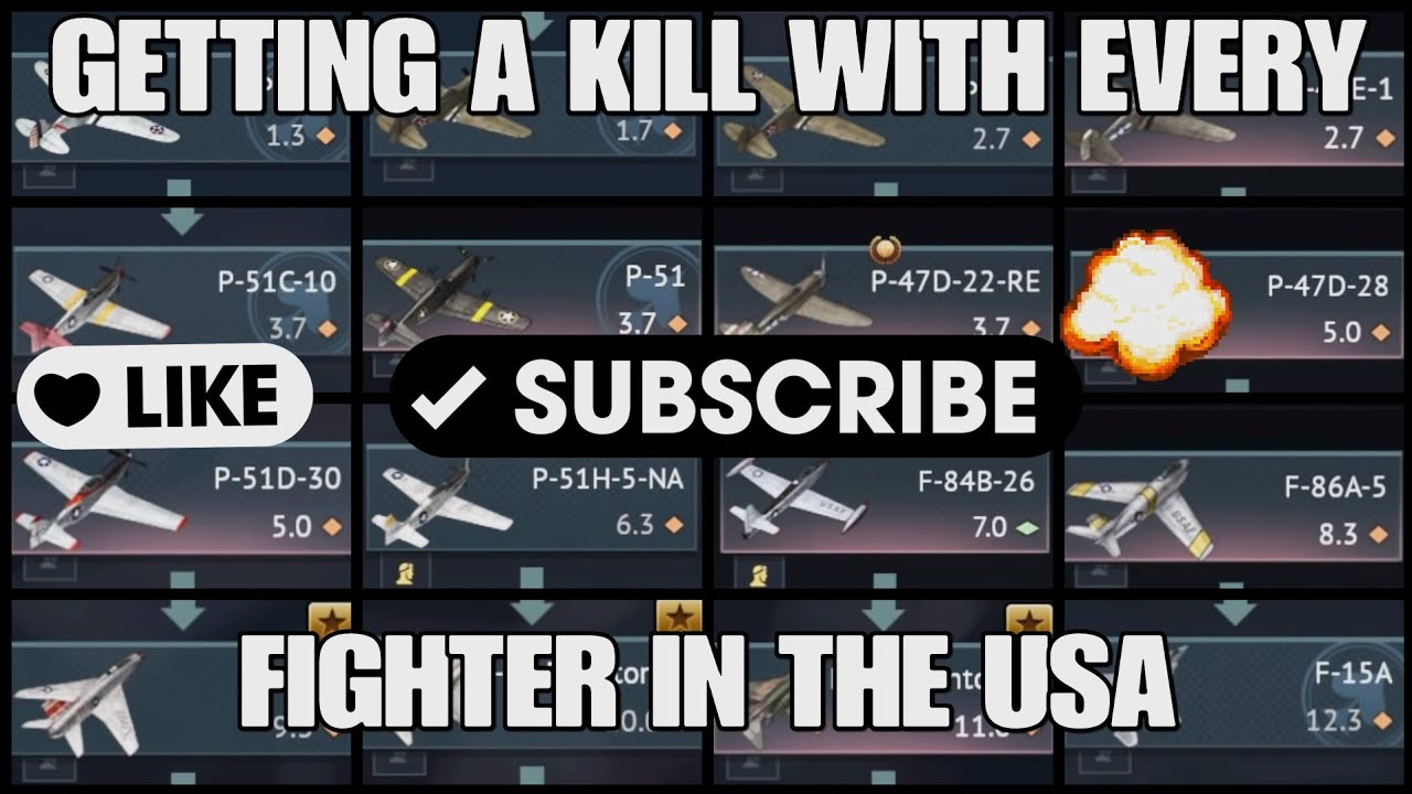 Get a kill with each us fighter - YouTube
