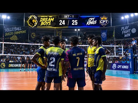 Set-1 ‼️CPT Kings 🆚 Dream Boys ‼️15k Match 🔥 #fire #match #viralvideo #trendingshorts #volleyball 