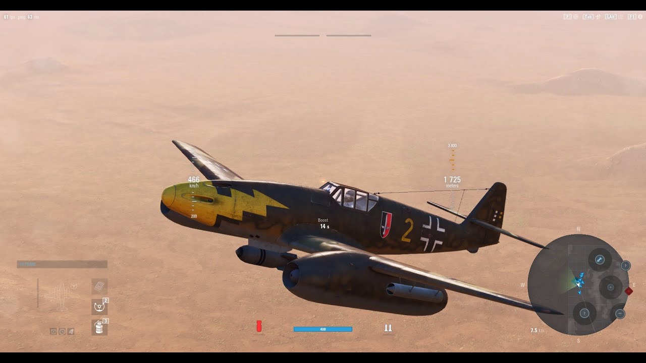 World Of Warplanes. Me-109TL. My First Tier 8 Premium. - YouTube