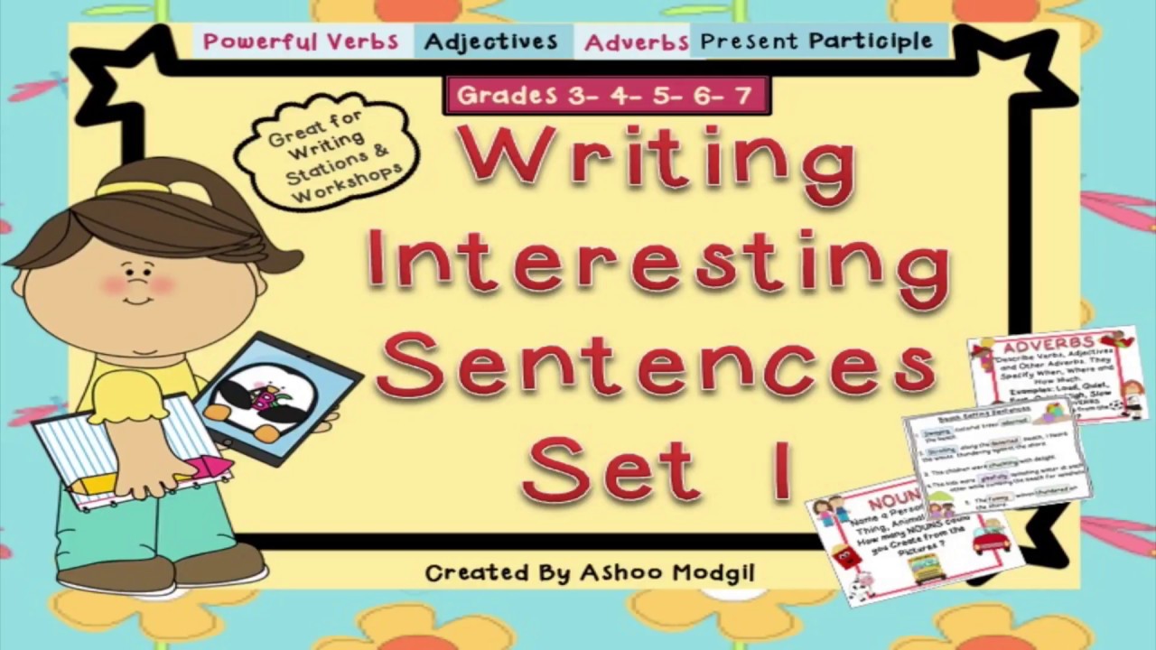 Writing Descriptive Sentences Lesson Plan - YouTube