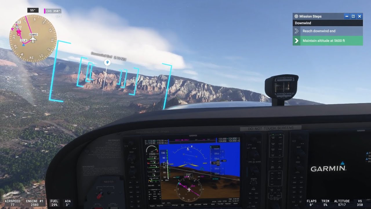 Landing at Sedona Airport (KSEZ) for the Private Pilot License ...