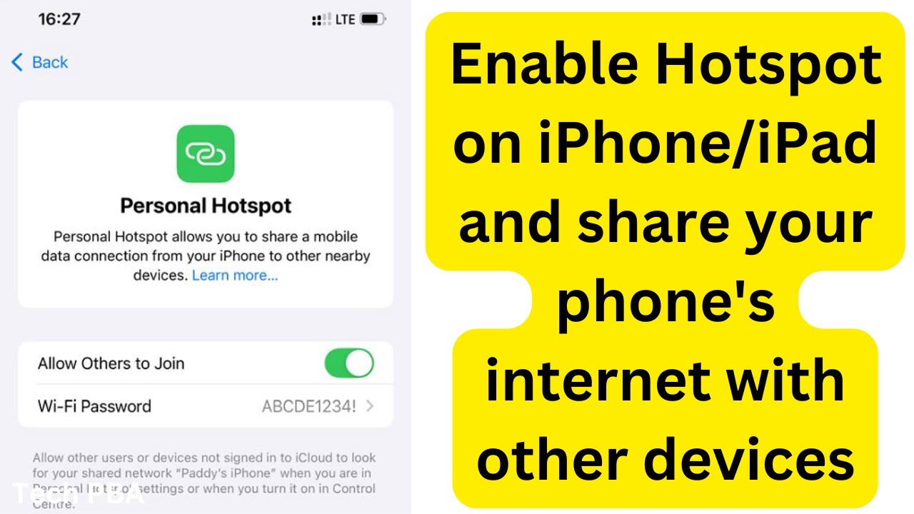 How to enable Hotspot on iPhone/iPad and share your phone's internet ...