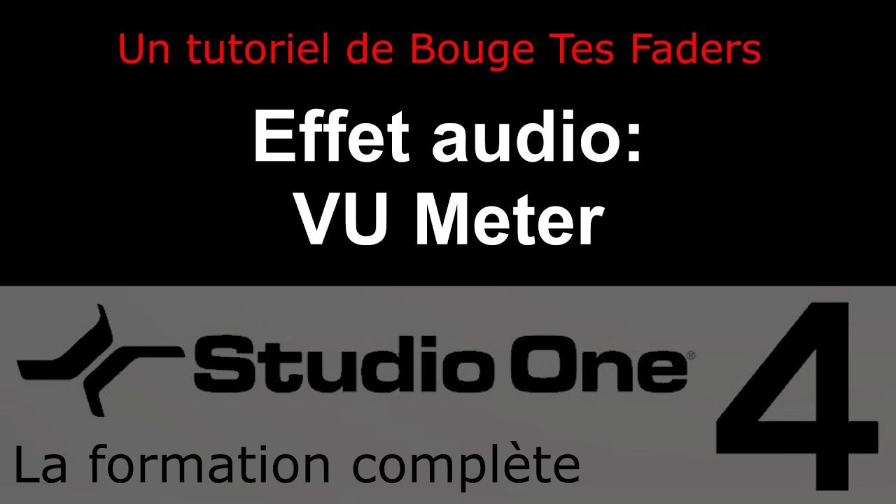 Formation Studio One 4 - J37: VU Meter - YouTube