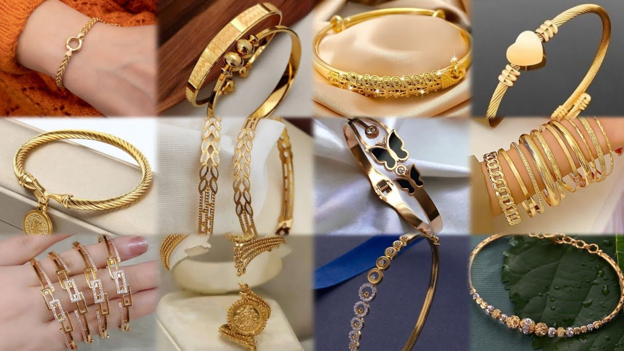 latest stylish gold bracelet design women bracelet design gold bracelet ...