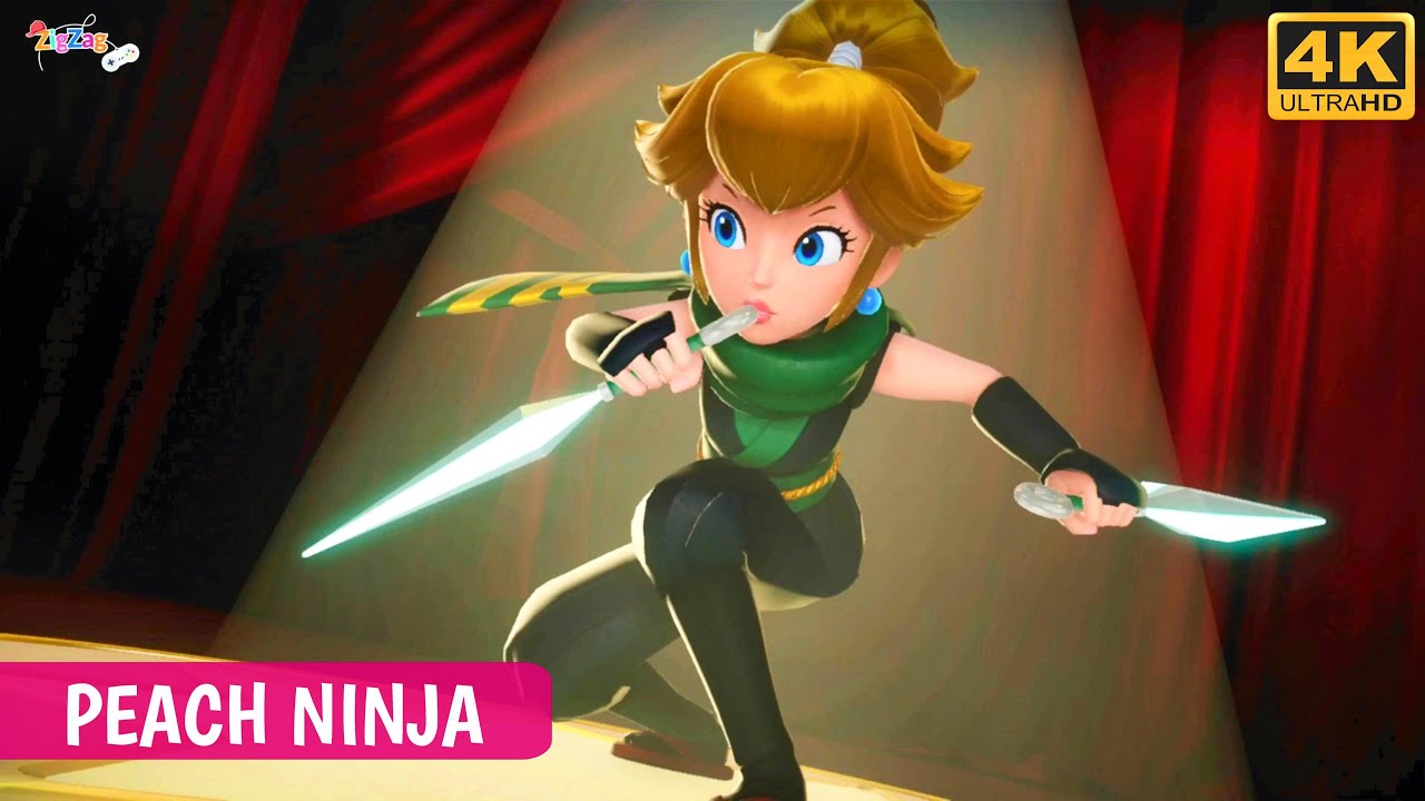 Peach Ninja Completo | Peach Showtime Português 4K | Switch ...