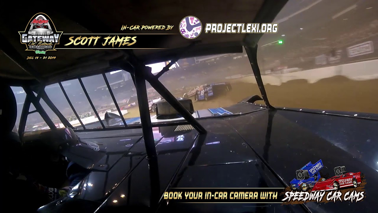 #83 Scott James - Late Model - Gateway Dirt Nationals 2019 - In-Car ...