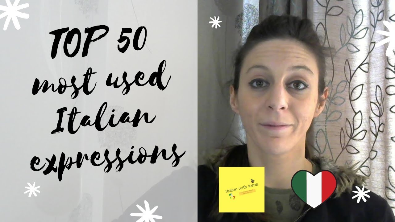 TOP 50 Most Common Italian Phrases (Part 1) | Italian With Irene | ENG ...