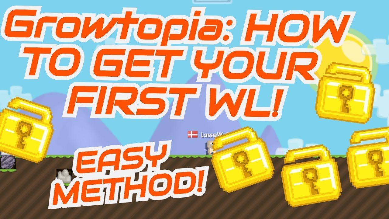 Growtopia: HOW TO GET YOUR FIRST WL! - YouTube