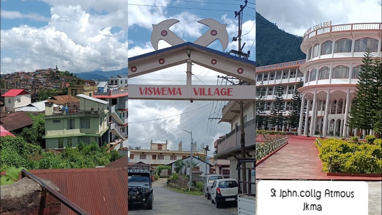 Another beautiful walking vlog St Joseph college jakhama to Viswema ...