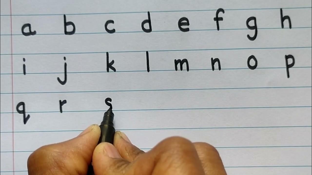 small abcd|how to write small abcd|alphabet|small letter ANC writing ...