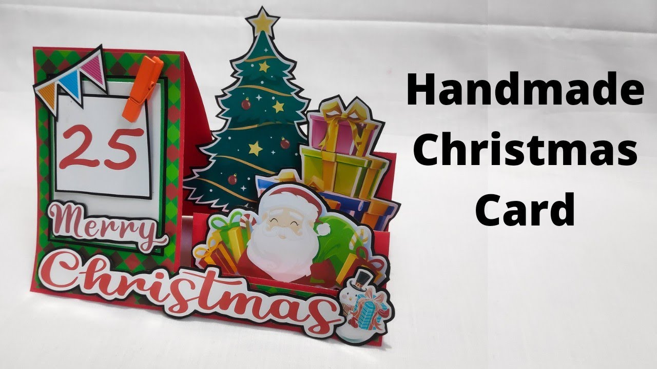 DIY Christmas Card | DIY Christmas Greeting Card | Handmade Christmas ...