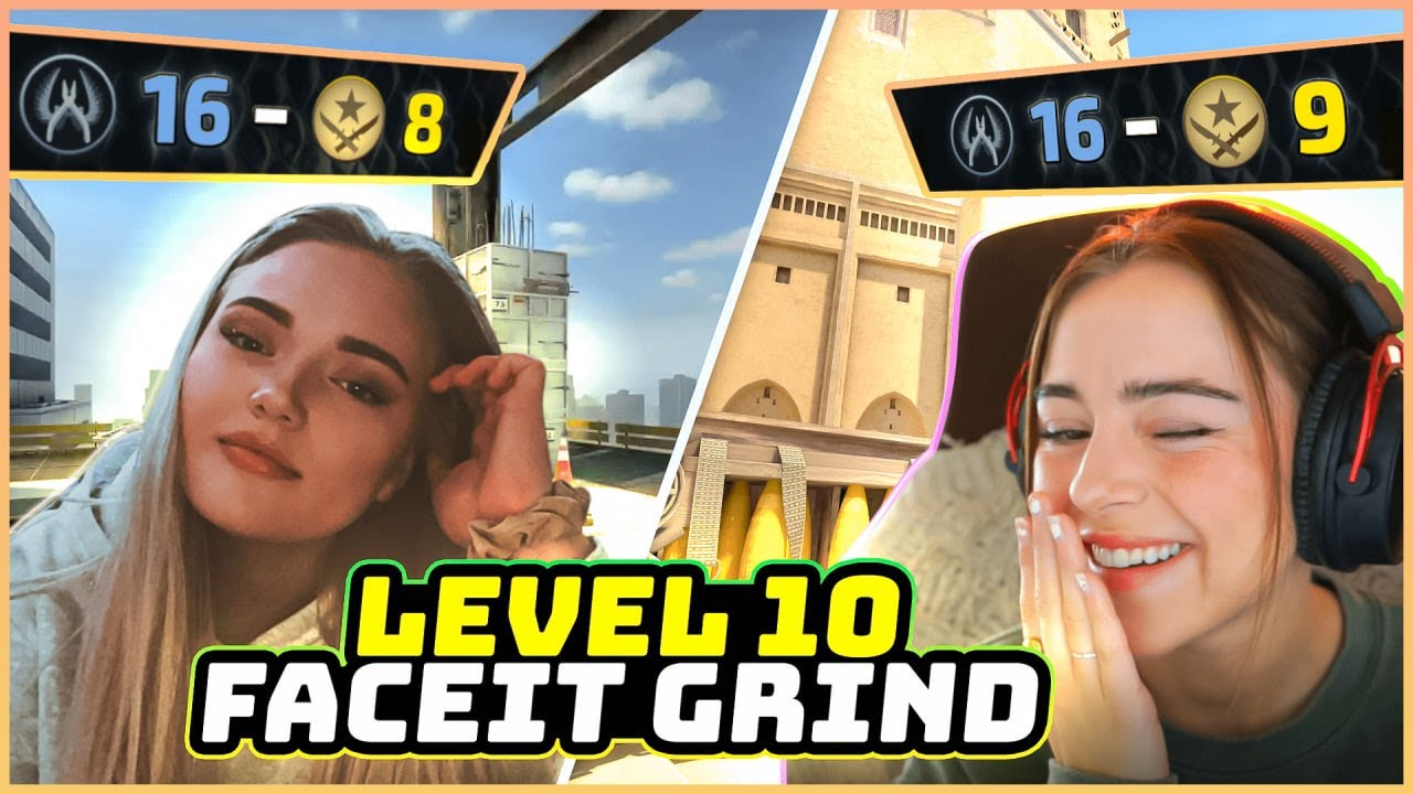two girls, one dream | Level 10 Faceit grind - YouTube