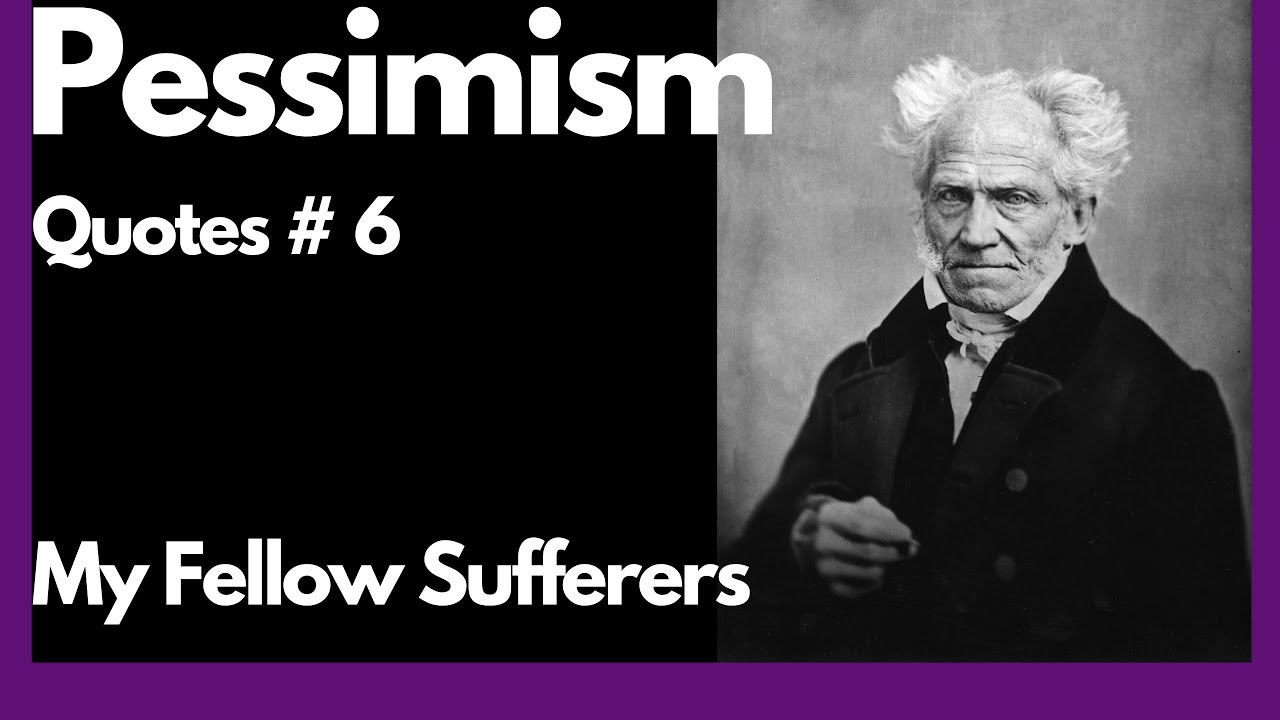 Arthur Schopenhauer - My Fellow Sufferers - YouTube