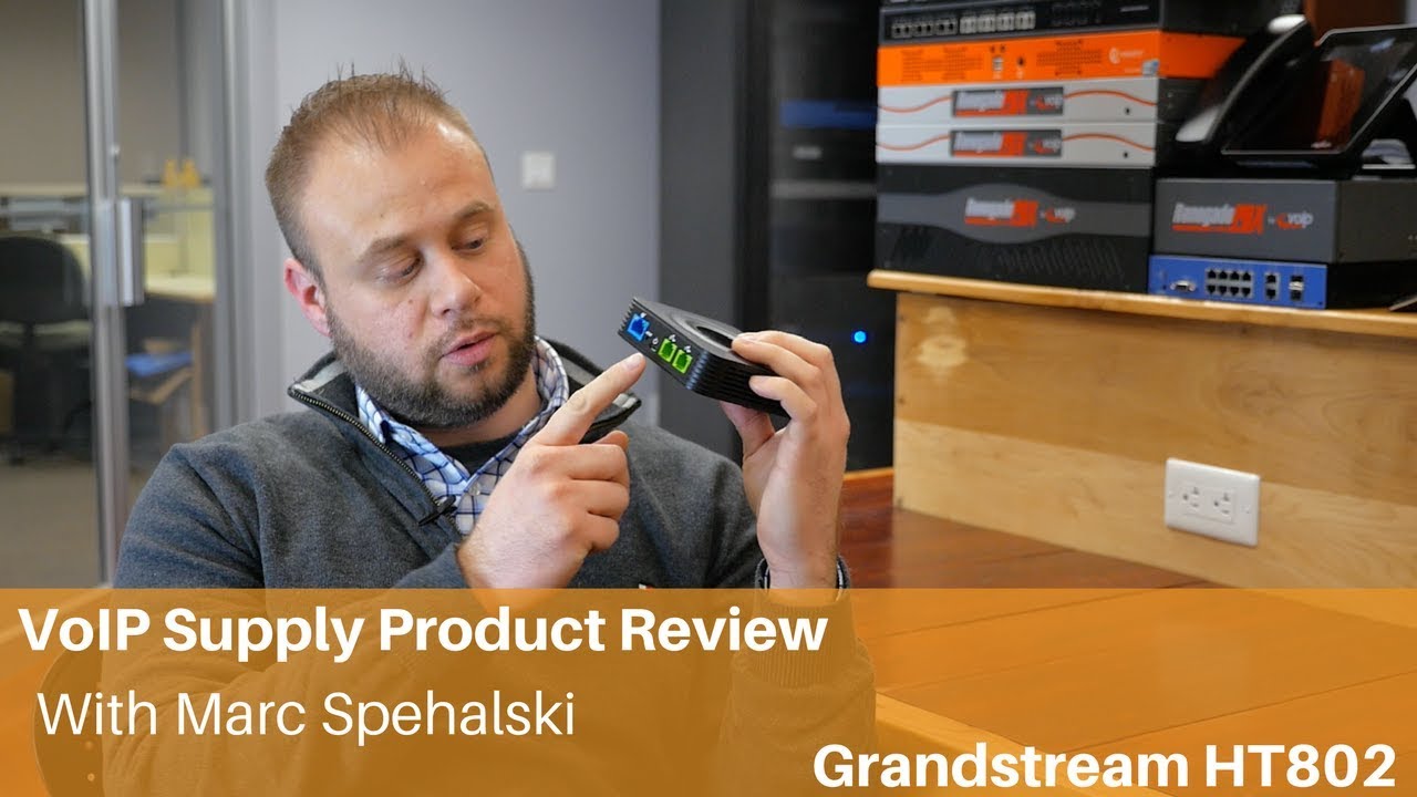 VoIP Supply Review | Grandstream HT802 Analog Telephone Adapter - YouTube