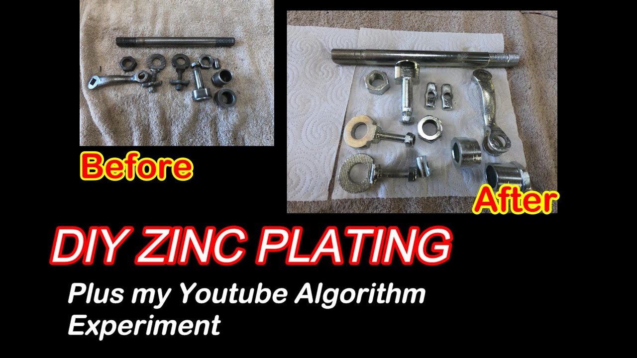 DIY zinc plating in my home workshop. Plus my Youtube algorithm ...