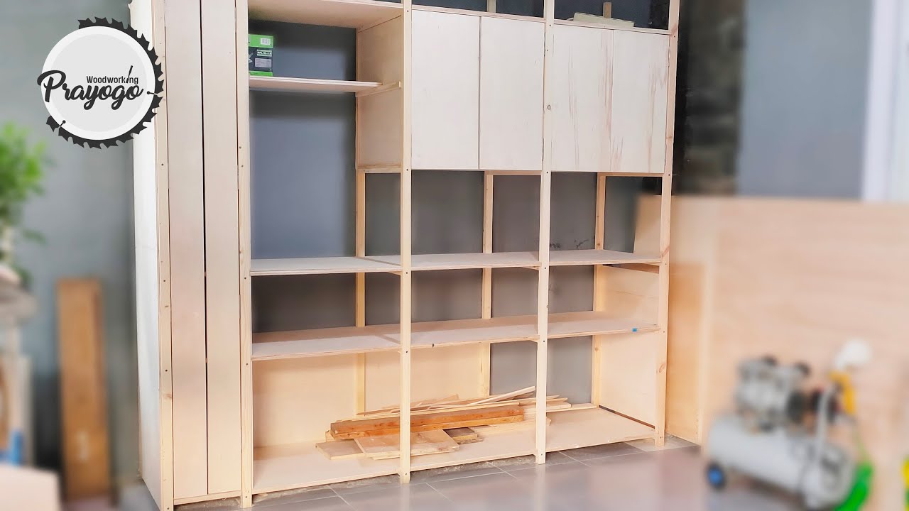 MEMBUAT LEMARI RAK PERKAKAS OUTDOOR / MAKE TOOLS CABINET - YouTube