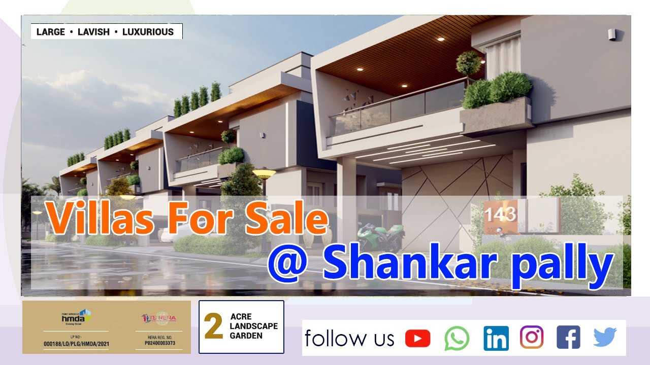 Shankar Pally Villa Projects | Mokila Villa Projects | Gated Community ...