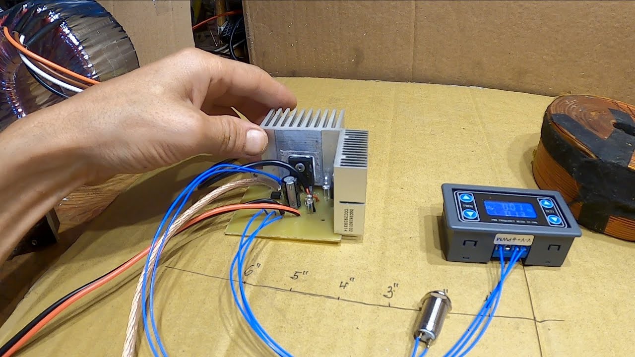038 Open Source PEMF 1B Circuit Testing it. 1-600Hz 1-30% Duty 4,400 ...