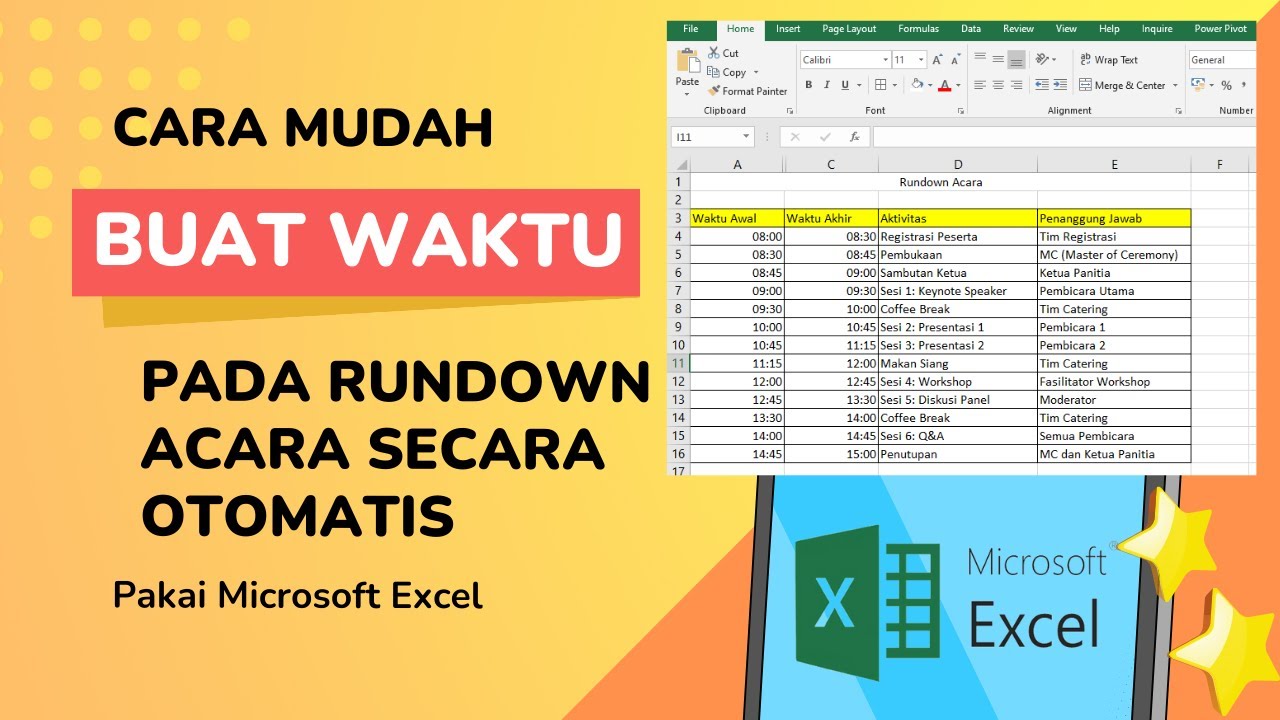 Cara Mudah Mengatur Waktu pada Rundown Acara Secara Otomatis di ...