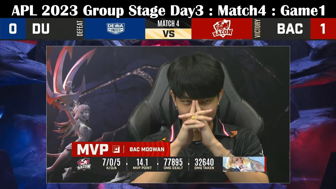 APL 2023 Game1 BAC vs DU Day3 Match4 Group Stage RoV Arena of Valor ...
