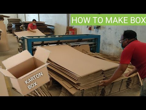 Proses pembuatan Karton Box | How to Make Box - YouTube