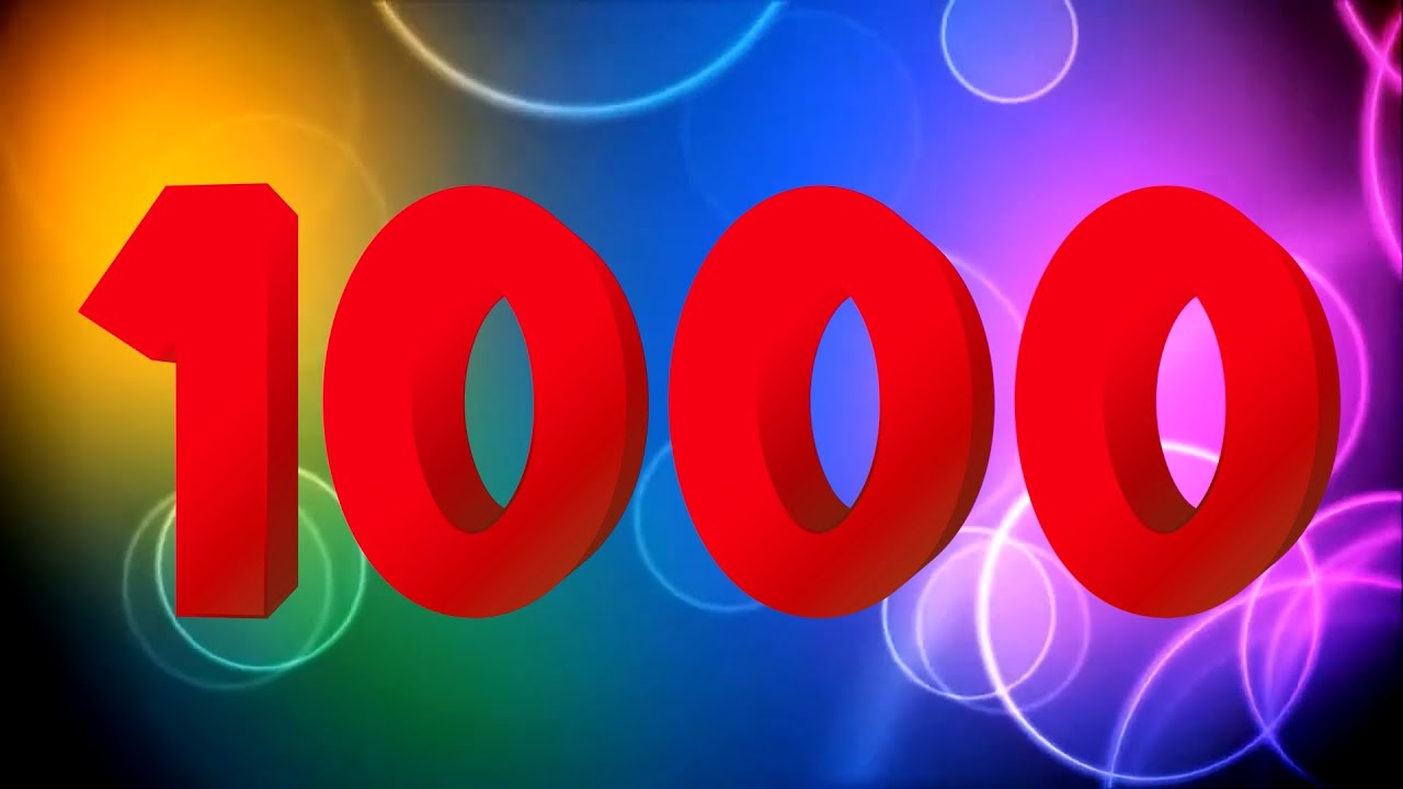 Números de 1 a 1000 coloridos 3D | 1-1000 [639] - YouTube